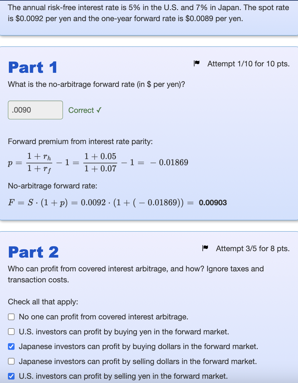 Solved Who can profit from covered interest arbitrage, and | Chegg.com
