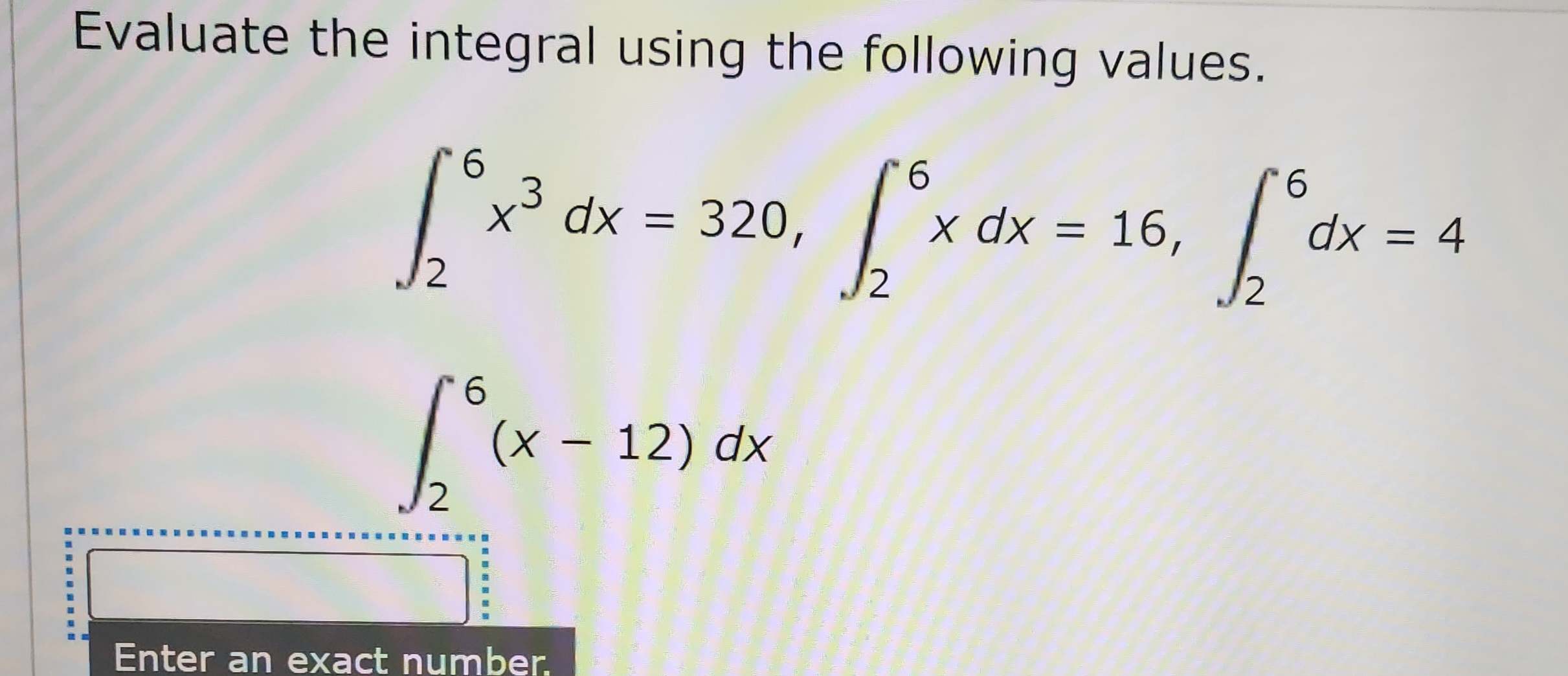 Solved Evaluate the integral using the following | Chegg.com