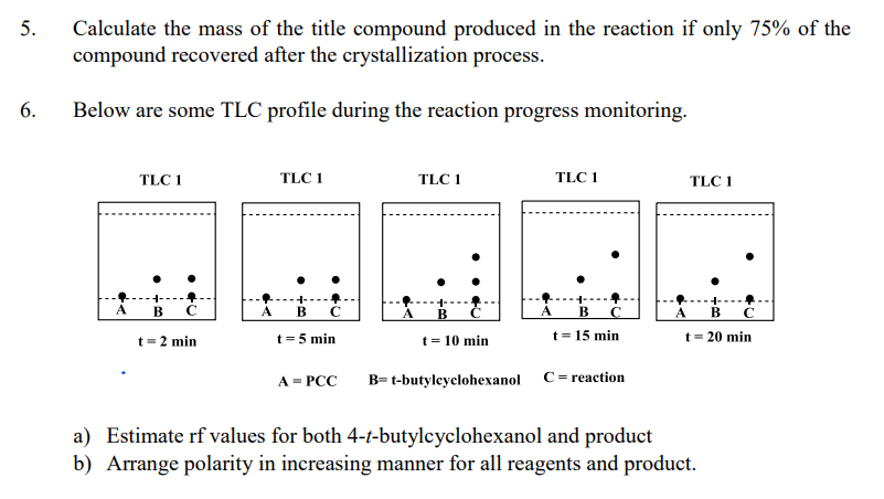 Solved Experiment 3: Oxidation of 4-tert-Butyl Cyclohexanol | Chegg.com