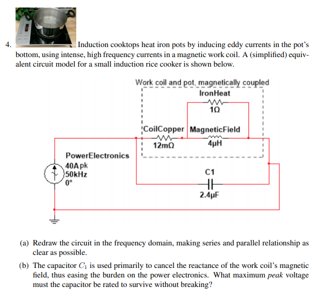 . 4. Induction cooktops heat iron pots by inducing | Chegg.com
