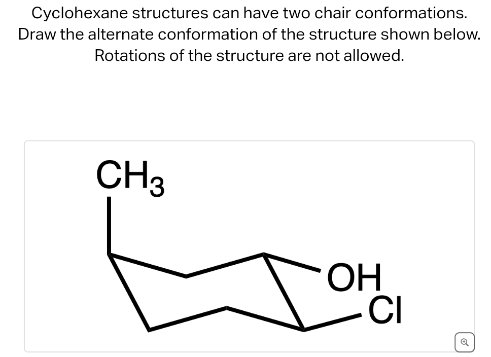 Solved Cyclohexane structures can have two chair | Chegg.com