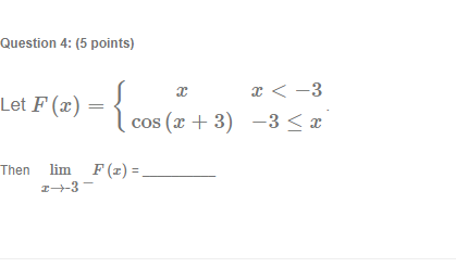 Solved Question 4: (5 ﻿points)Let | Chegg.com