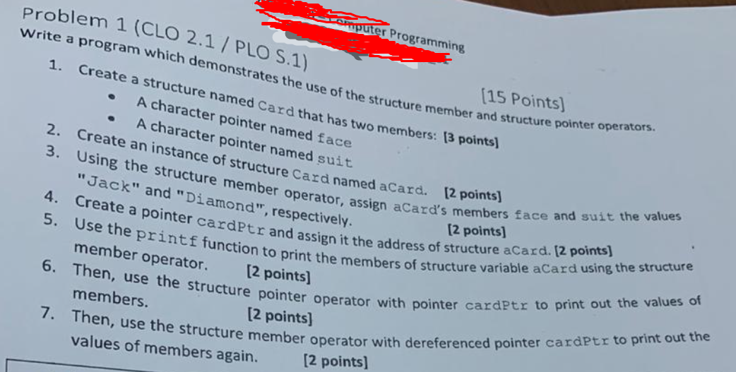 Solved Problem 1 Clo 2 1 Plo S 1 Samputer Programming