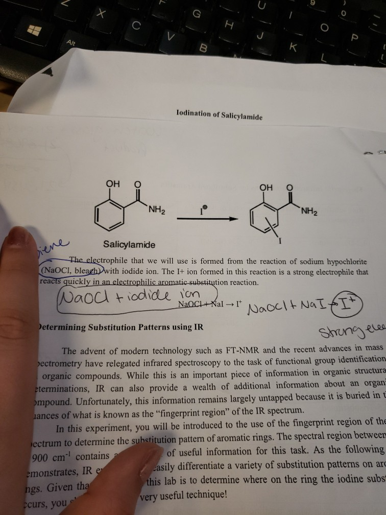 Solved draw a mechanism with arrows to show the iodination | Chegg.com