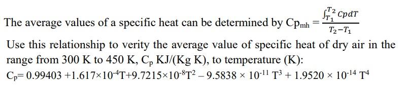 Solved The average values of a specific heat can be | Chegg.com