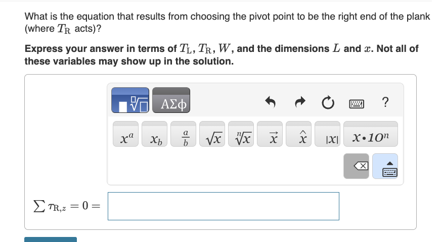 Solved What is the equation that results from choosing the | Chegg.com