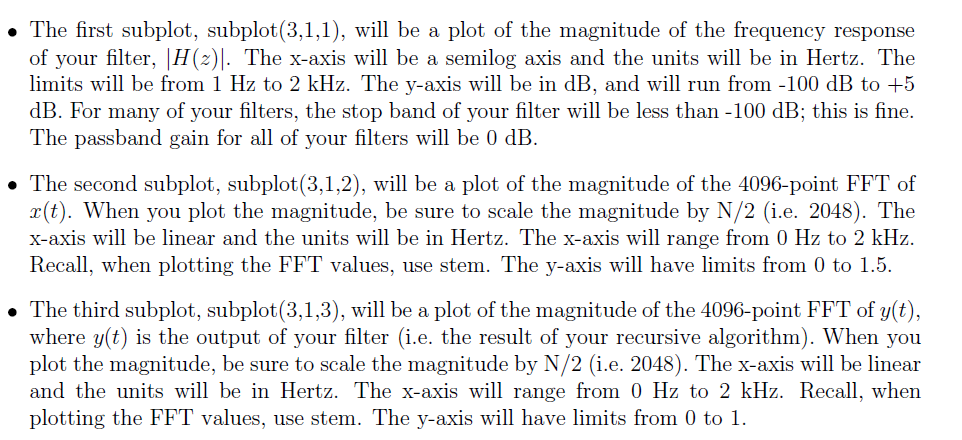 Solved You want to design and implement an Infinite Impulse | Chegg.com