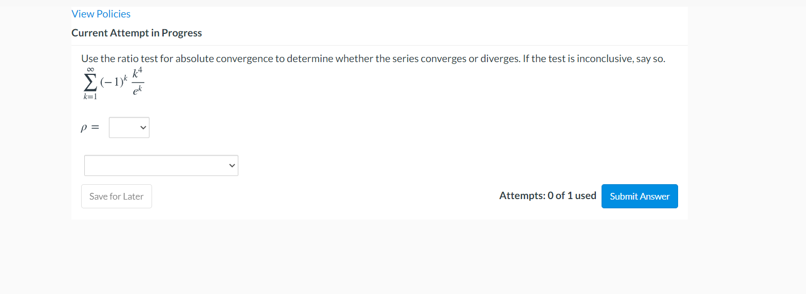 Solved View Policies Current Attempt in Progress Use the | Chegg.com