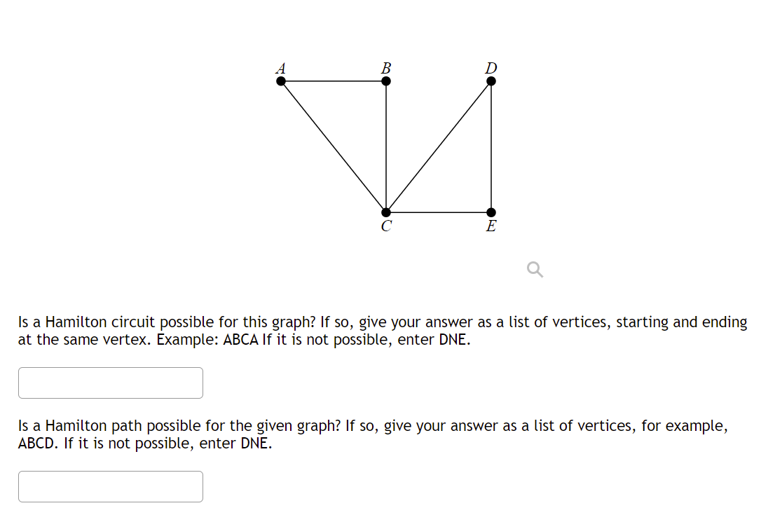 Solved B Is a Hamilton circuit possible for this graph? If | Chegg.com