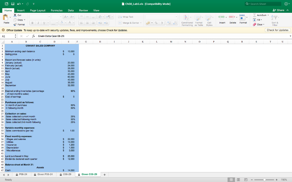 Solved Q- Search Sheet Share ^ Insert Page Layout Formulas | Chegg.com
