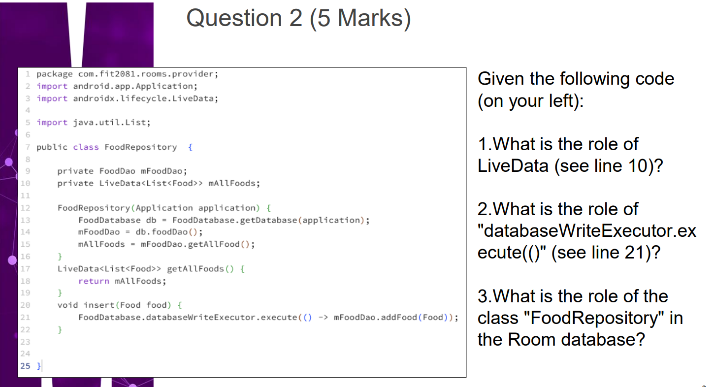 Solved Question 2 (5 Marks) | Chegg.com
