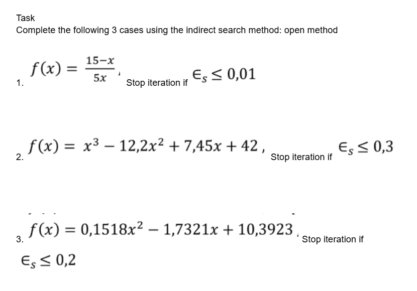 Task Complete the following 3 ﻿cases using the | Chegg.com
