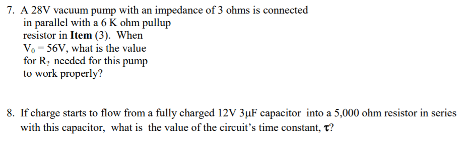 Solved 122 (1) W 6n} 3 n } Load w total Rpullup pullup (4) | Chegg.com