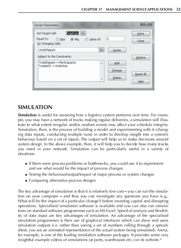 Solved Use the Solver Simulation Practice spreadsheet and | Chegg.com