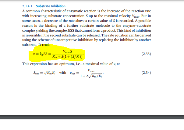 Write a MATLAB code to simulate substrate inhibition. | Chegg.com