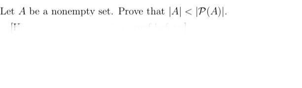 Solved Let A be a nonempty set. Prove that |AL