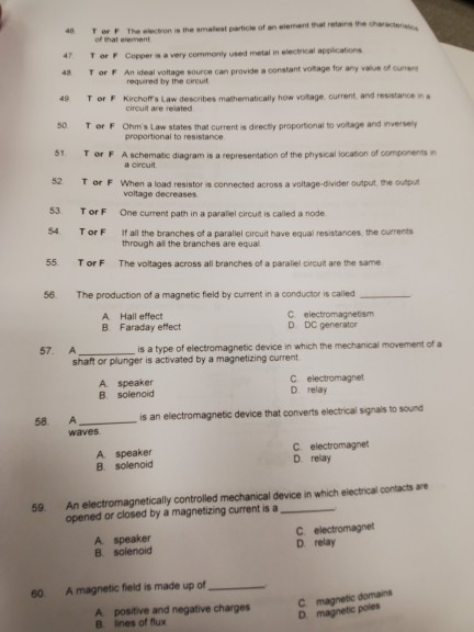 Solved TO The n the smallest part of an element that retain | Chegg.com