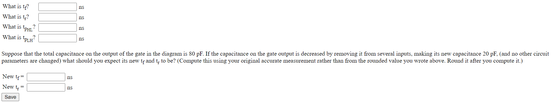 12. Estimating device parametrics [60 points] | Chegg.com