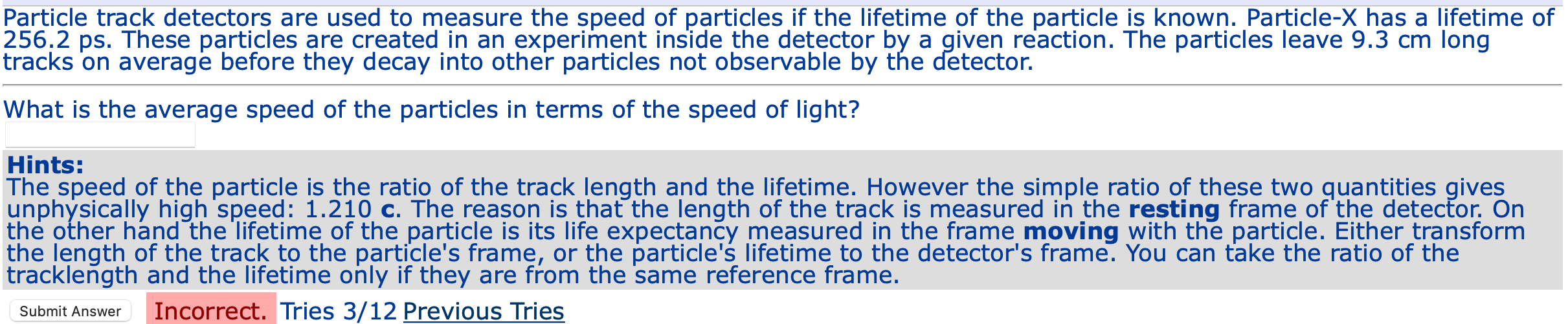 Solved Particle Track Detectors Are Used To Measure The 