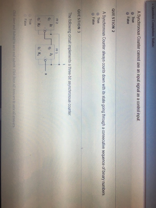 Solved 1. a synchronus counter cannot use an input signal as | Chegg.com