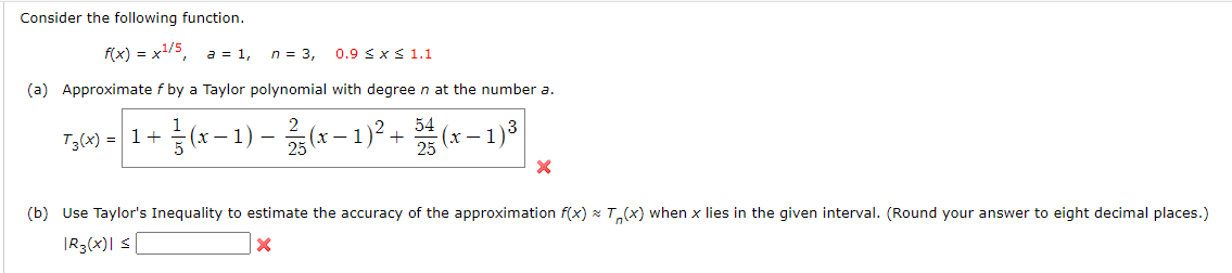 Solved Consider the following function. | Chegg.com