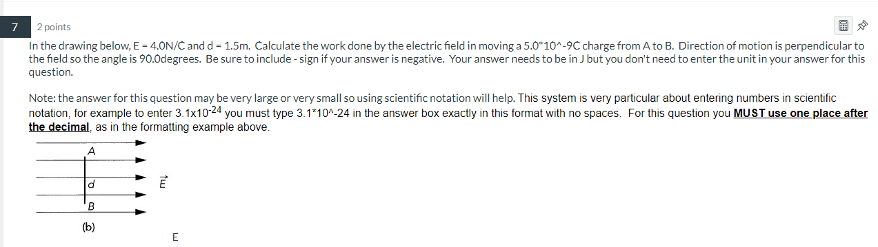 Solved In the drawing below, E=4.0 N/C and d=1.5 m. | Chegg.com