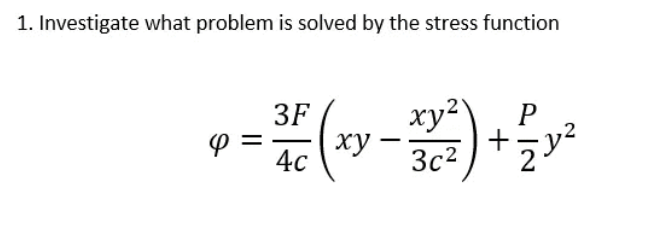 Solved 1. Investigate what problem is solved by the stress | Chegg.com