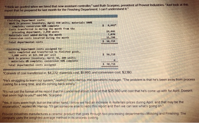Solved 1 think we goofed when we hired that new assistant | Chegg.com