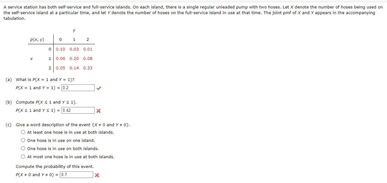 Solved A service station has both self-service and | Chegg.com