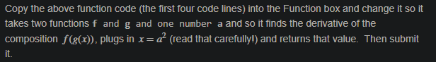 Solved function r= myderivatpoint (f,a) syms x | Chegg.com