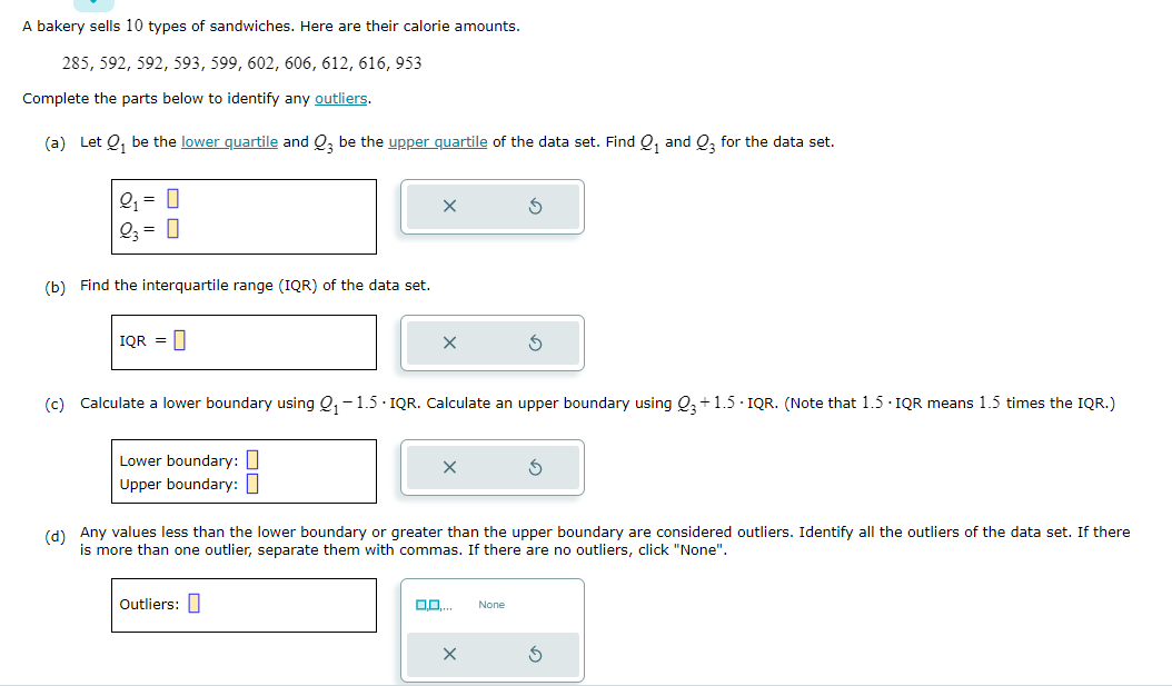 Solved A bakery sells 10 types of sandwiches. Here are their | Chegg.com