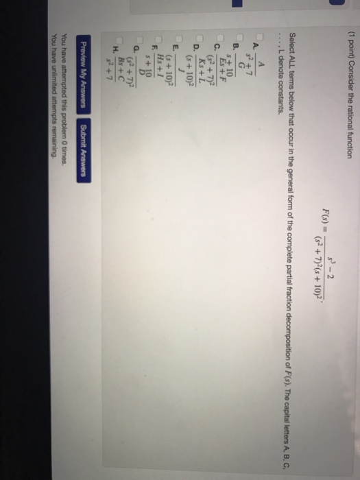 Solved Previous Prob Problem List Next (1 point) a. Set up | Chegg.com