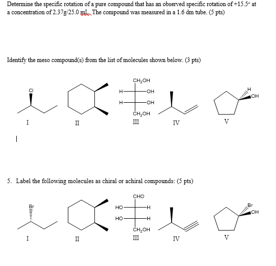 Solved Determine the specific rotation of a pure compound | Chegg.com