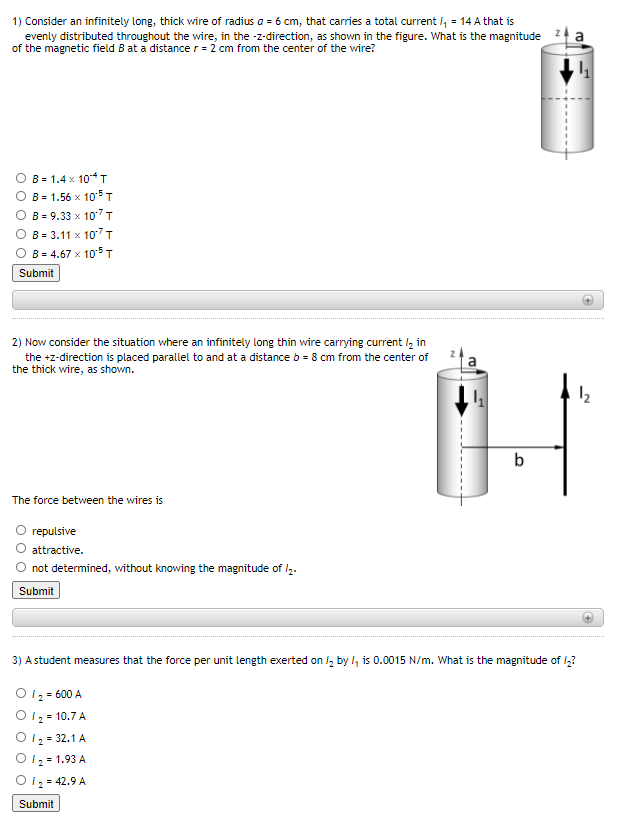 Solved 1) Consider an infinitely long, thick wire of radius | Chegg.com Solved 1) Consider an infinitely long, thick wire of radius | Chegg.com