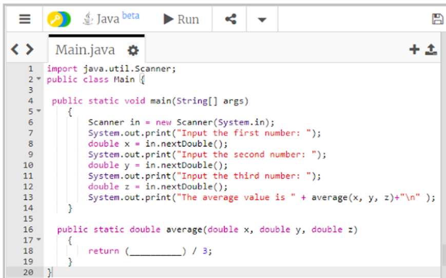 Solved III Java beta Run Main.java 1 import | Chegg.com