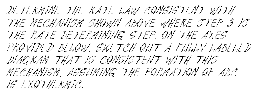 Solved DETERMINE THE RATE LAW CONSISTENT WITH THE MECHANISM | Chegg.com