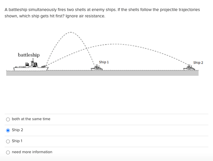 Solved A battleship simultaneously fires two shells at enemy | Chegg.com