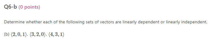 Solved Q6-b (0 points) Determine whether each of the | Chegg.com
