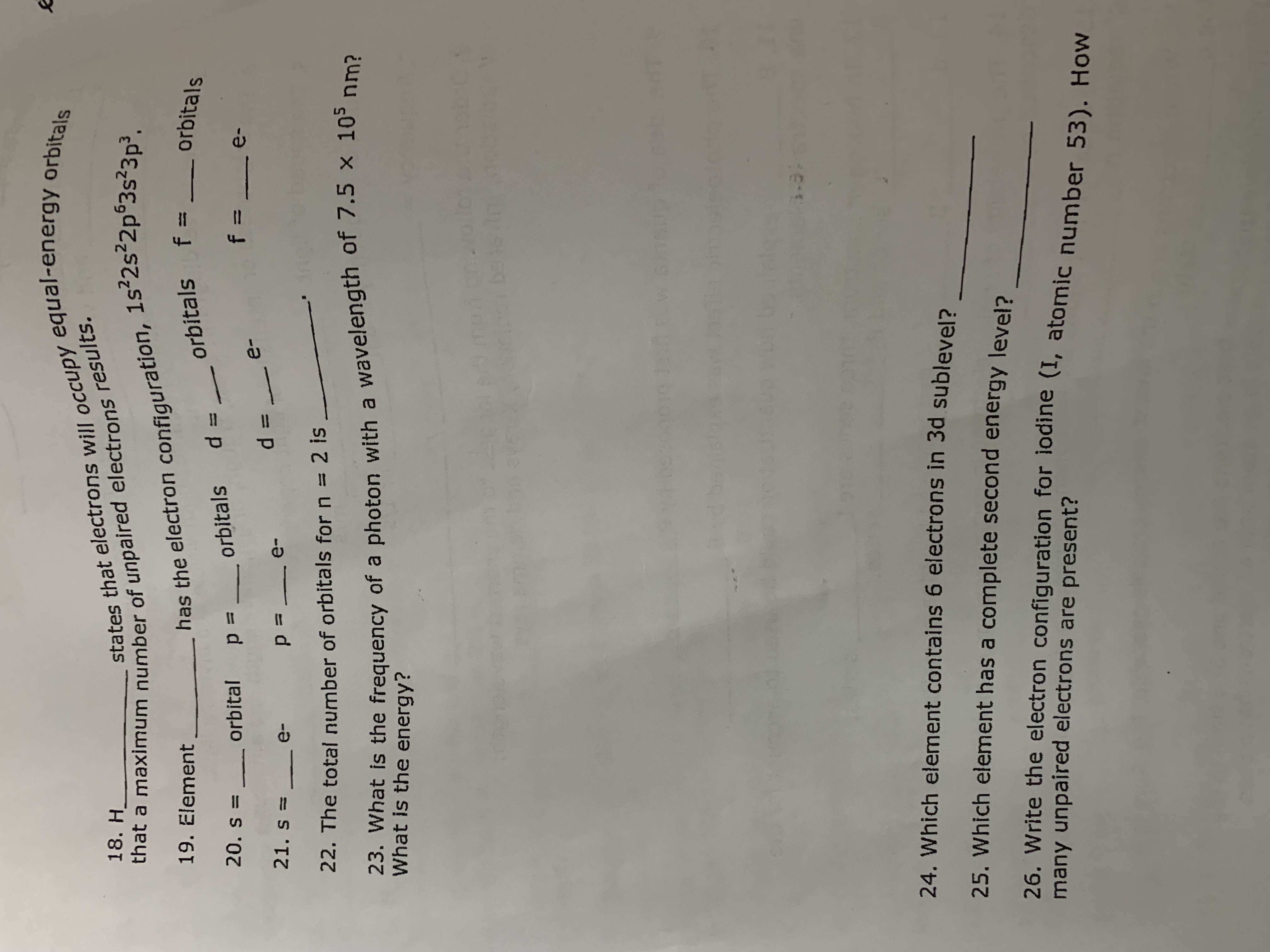 Solved states that electrons will occupy equal-energy | Chegg.com