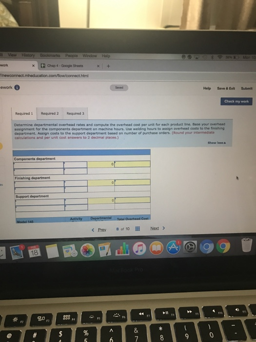 Solved Check my work Exercise 4-8 Using departmental | Chegg.com