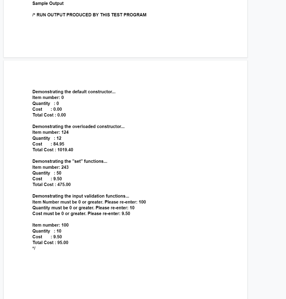 Solved CSC100AA and CIS162AB Ch 7 Program - Inventory Class | Chegg.com