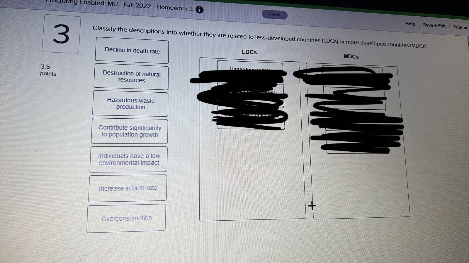Solved Classify the descriptions into whether they are | Chegg.com