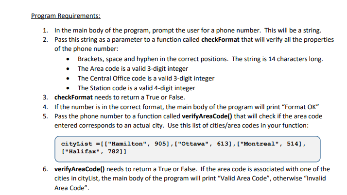Solved Within Canada, phone numbers have this format: (AAA) | Chegg.com
