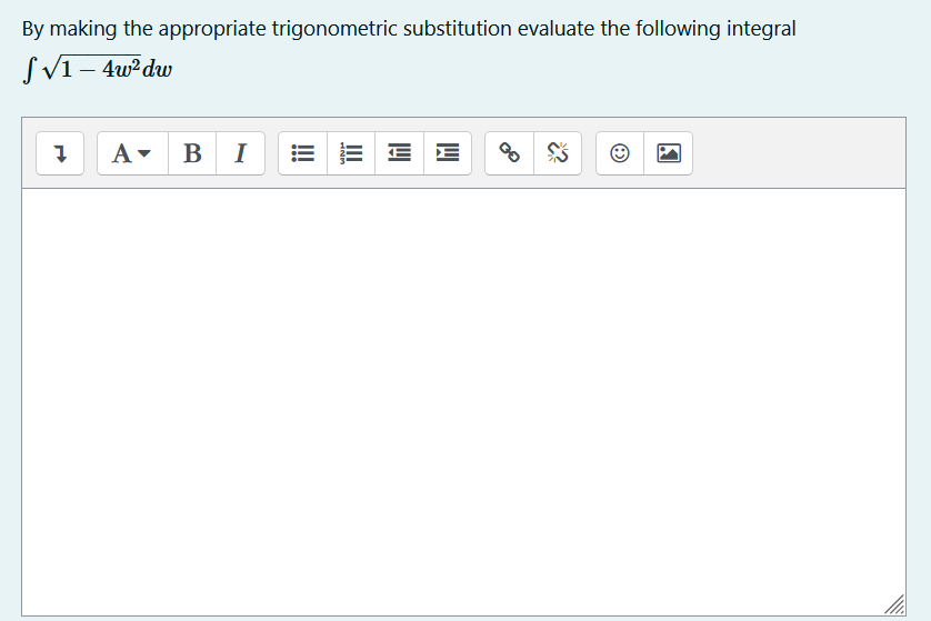 Solved By making the appropriate trigonometric substitution | Chegg.com