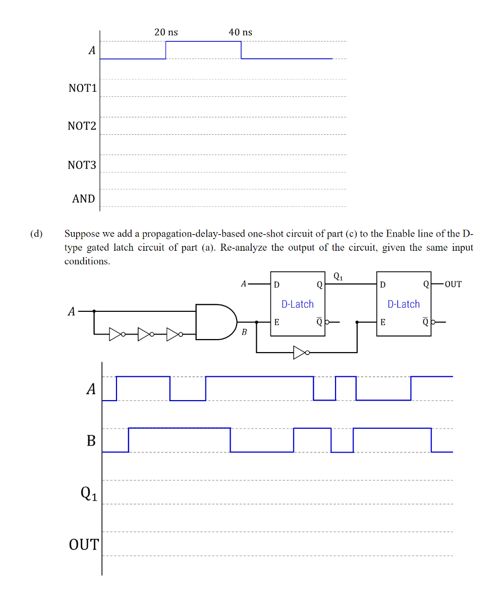 Solved (a) Determine the final output states over time for | Chegg.com
