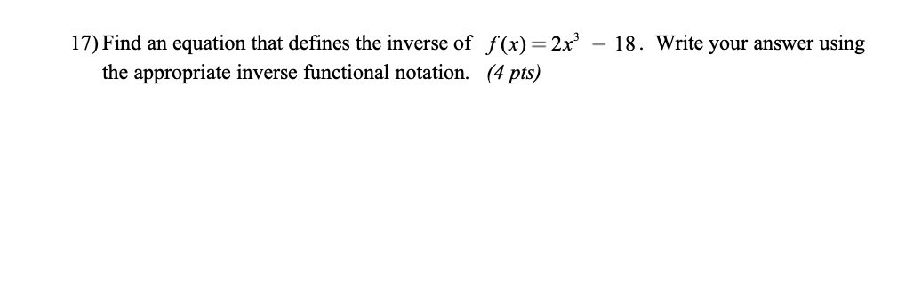 Solved 18. Write your answer using 17) Find an equation that | Chegg.com