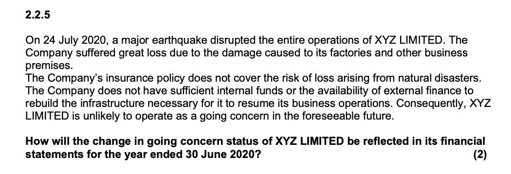 Solved 2.2 XYZ LIMITED is in the process of issuing its | Chegg.com