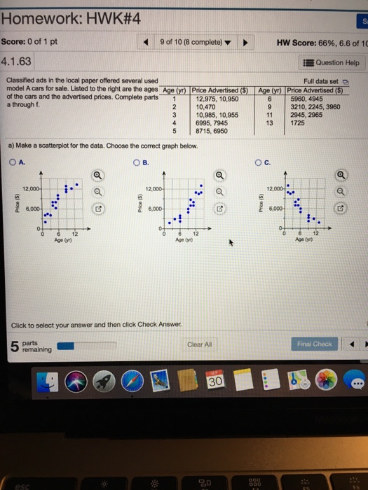 Solved Homework: HWK#4 Score: 0 of 1 pt 4.1.63 Sa 90f 10 (8 | Chegg.com Solved Homework: HWK#4 Score: 0 of 1 pt 4.1.63 Sa 90f 10 (8 | Chegg.com