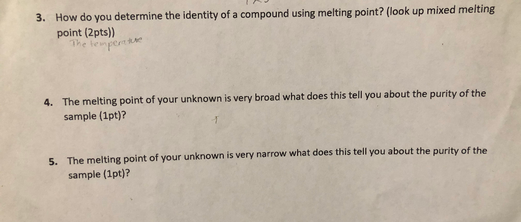 Solved 3. How do you determine the identity of a compound | Chegg.com