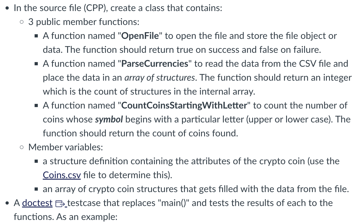 Solved I need help with writing the rest of the code in C++ | Chegg.com